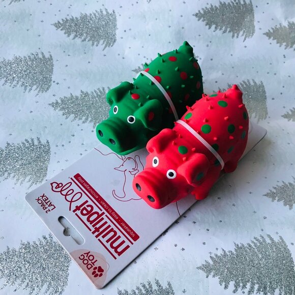 Multipet | Dog | Multipet Mini Pig Latex Squeak Dog Toy With Squeaker ...